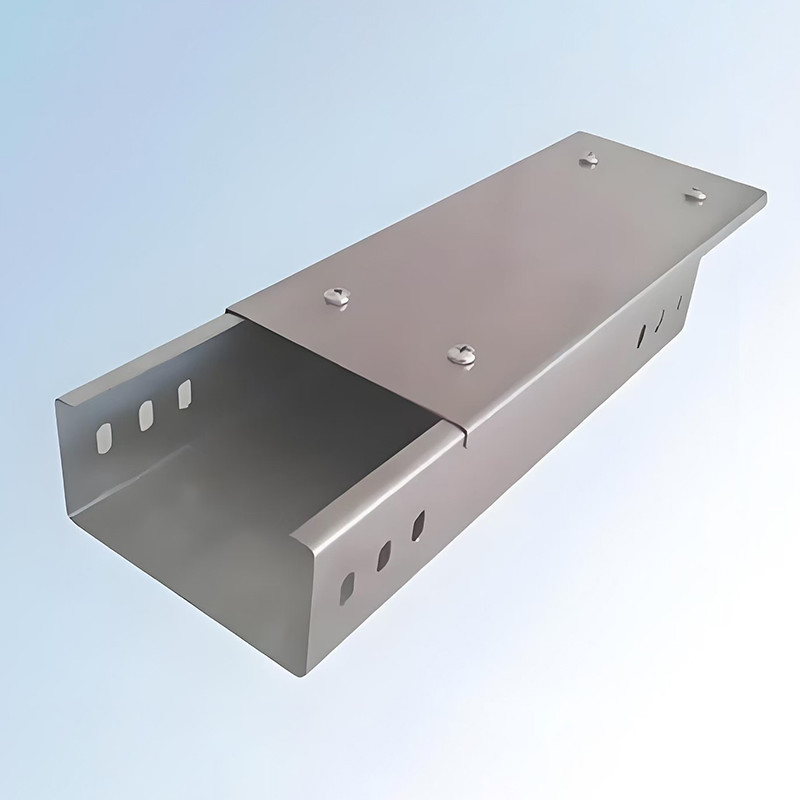 Wall Mount Enclosed Steel Cable Tray for Electrical Installation